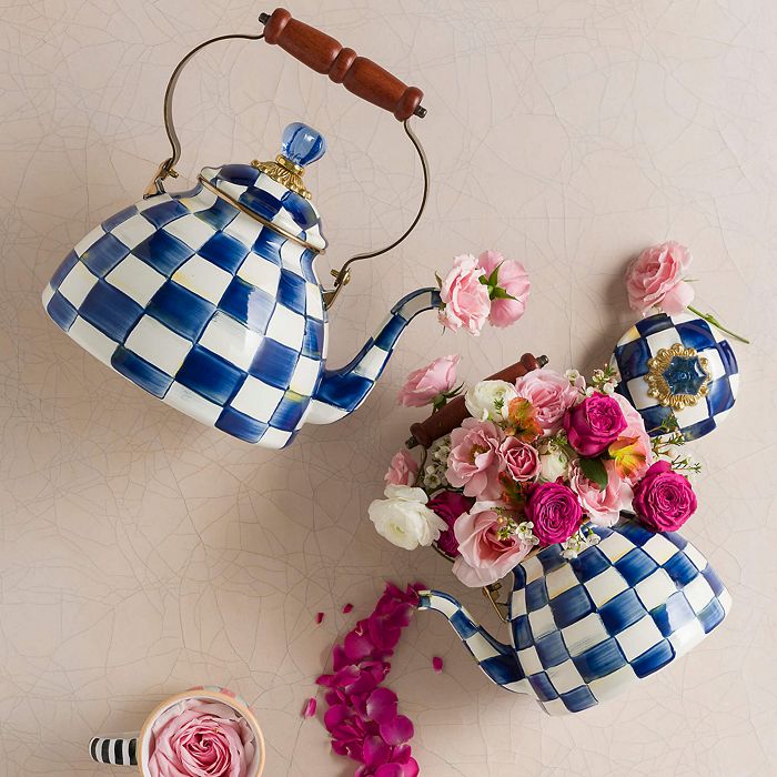 Mackenzie-Childs Royal Check Tea Kettles | Bloomingdale's