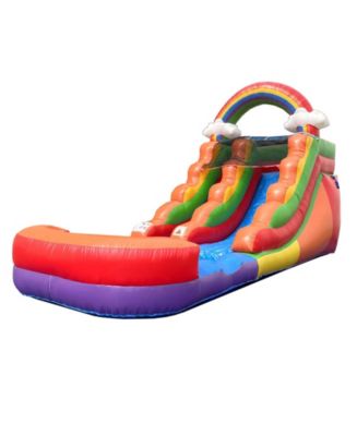 Pogo Bounce House 21' x 9' x 12' Inflatable Water Slide with Water Pool ...