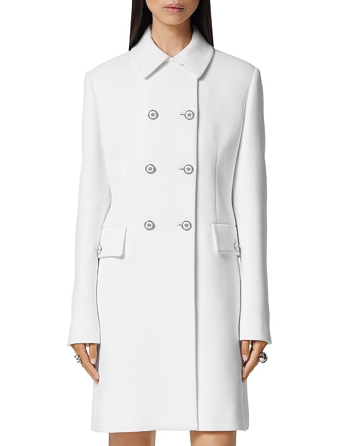 Versace Double Crepe Stretch Coat | Bloomingdale's