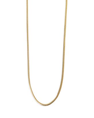 Argento Vivo Flat Snake Necklace, 16" | Bloomingdale's