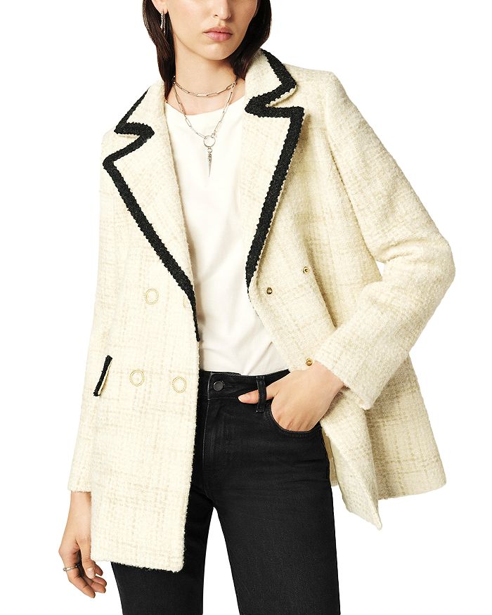 ba&sh Fiara Notched Oversized Coat | Bloomingdale's