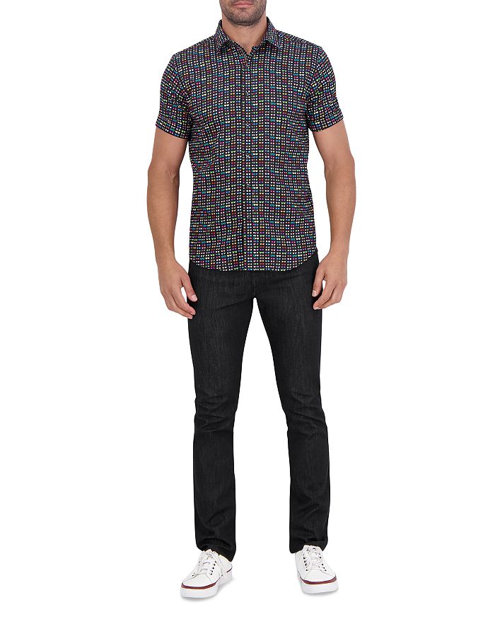 Robert Graham Spectacle Cotton Printed Tailored Fit Button Down Shirt ...