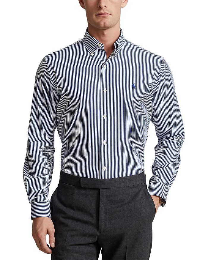 Polo Ralph Lauren Cotton Stretch Poplin Slim Fit Button Down Shirt ...