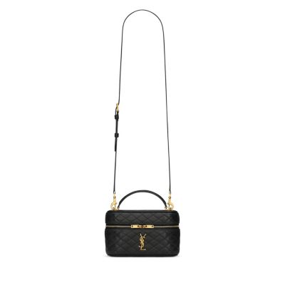 Click here for Saint Laurent Gaby Vanity Crossbody Top Handle Bag prices