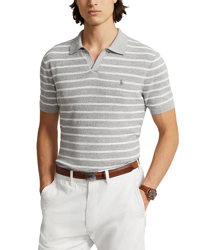 Polo Ralph Lauren Textured Open Placket Polo Sweater | Bloomingdale's