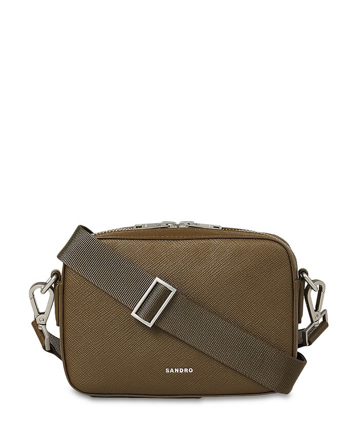 Sandro Men's Small Saffiano Leather Bag | Bloomingdale's