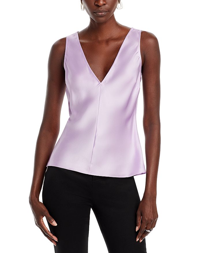 FRAME Savannah Satin Tank | Bloomingdale's