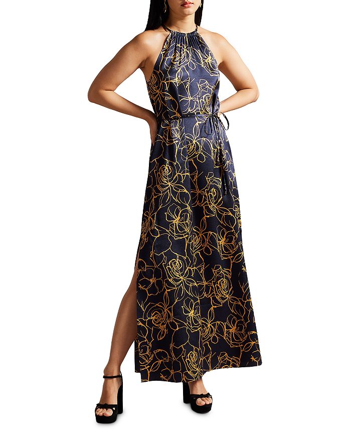 Ted Baker Halter Neck Printed Maxi Dress | Bloomingdale's