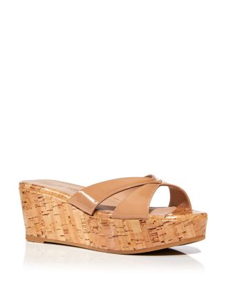 Stuart Weitzman Women's Carmen Platform Slide Sandals | Bloomingdale's