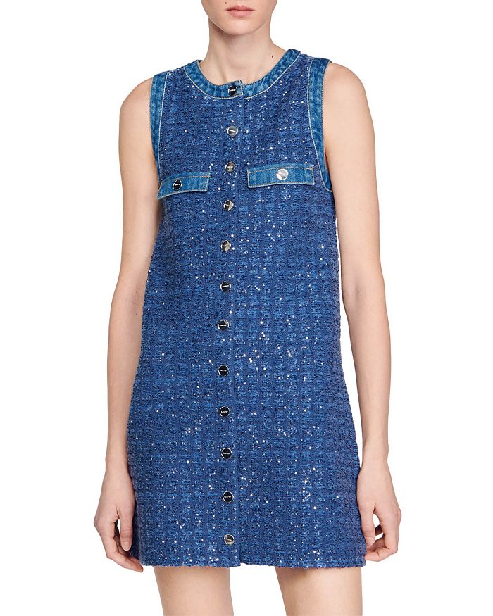 Sandro Palmare Tweed Dress | Bloomingdale's