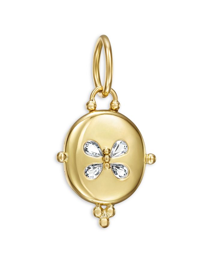 Temple St. Clair 18K Yellow Gold FJ Diamond Butterfly Oval Locket ...