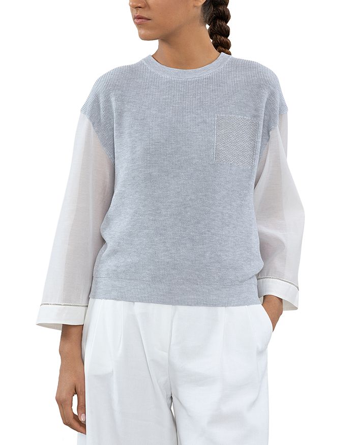 Peserico Two Tone Sweater | Bloomingdale's