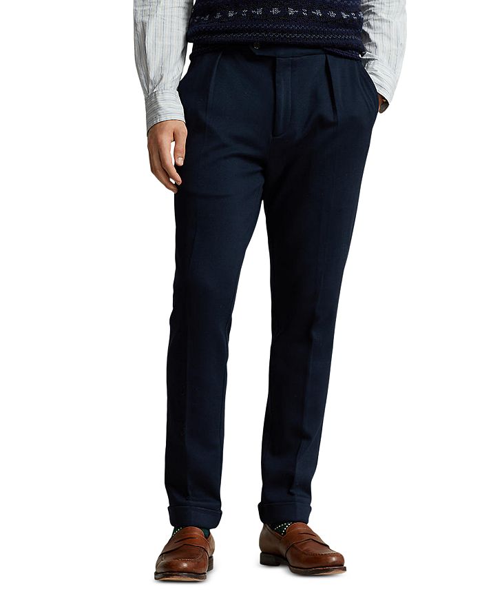 Polo Ralph Lauren Pleated Knit Mesh Pants | Bloomingdale's