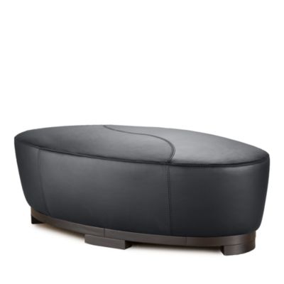 Click here for Giuseppe Nicoletti Hollister Oval Leather Ottoman prices