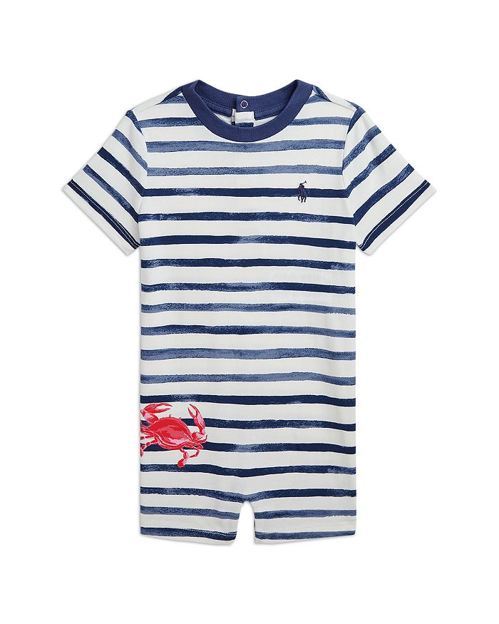 Ralph Lauren Polo Boys' Striped Crab Shortall - Baby | Bloomingdale's
