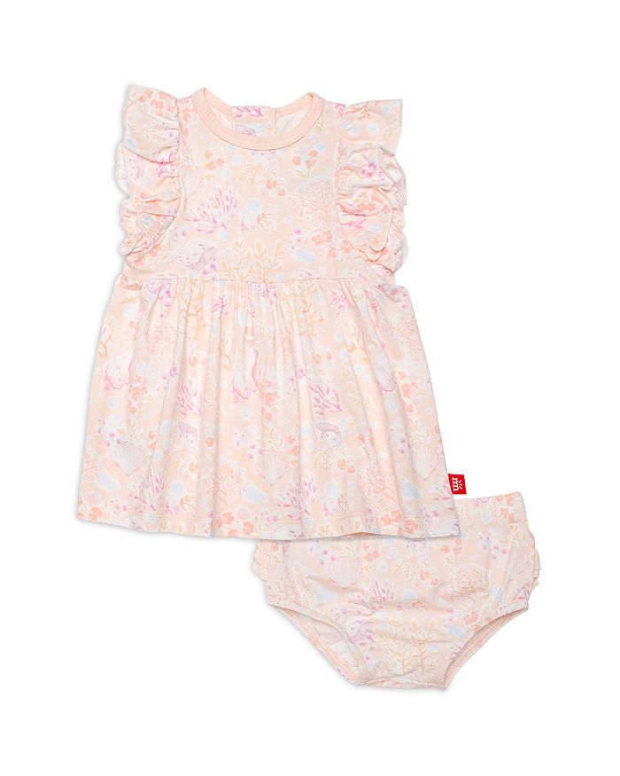 MAGNETIC ME Girls' Coral Floral Printed Dress - Baby | Bloomingdale's