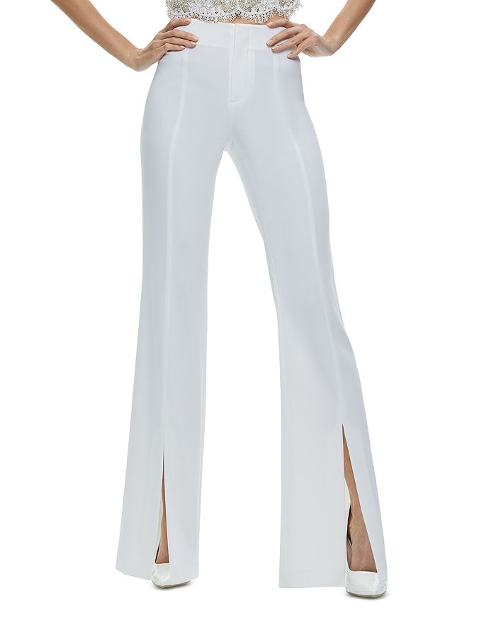 Alice and Olivia Tisa Split Hem Bootcut Pants | Bloomingdale's