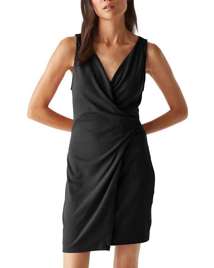 Michael Stars Abby Sleeveless Faux Wrap Dress | Bloomingdale's
