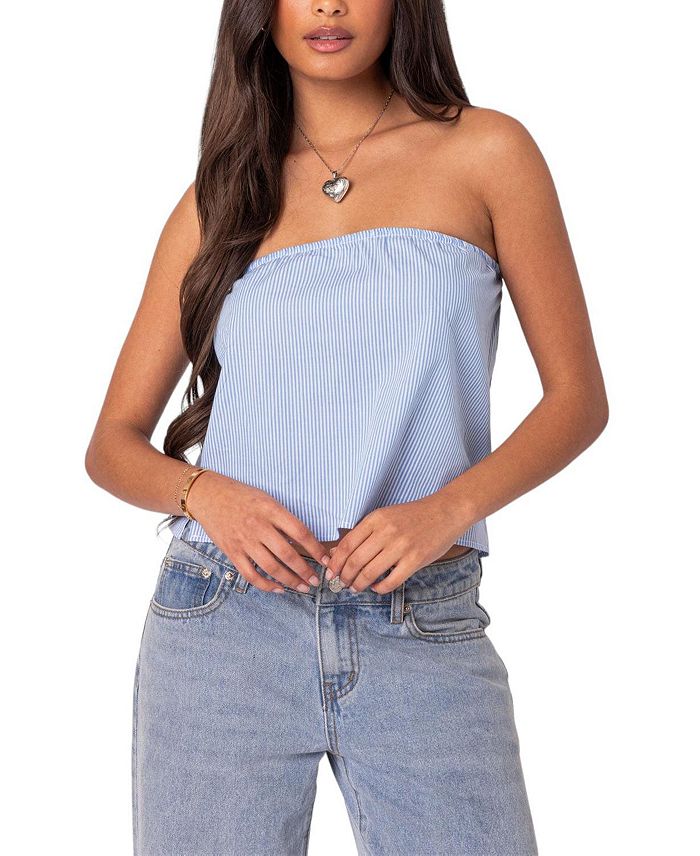 Edikted Toby Striped Tube Top | Bloomingdale's