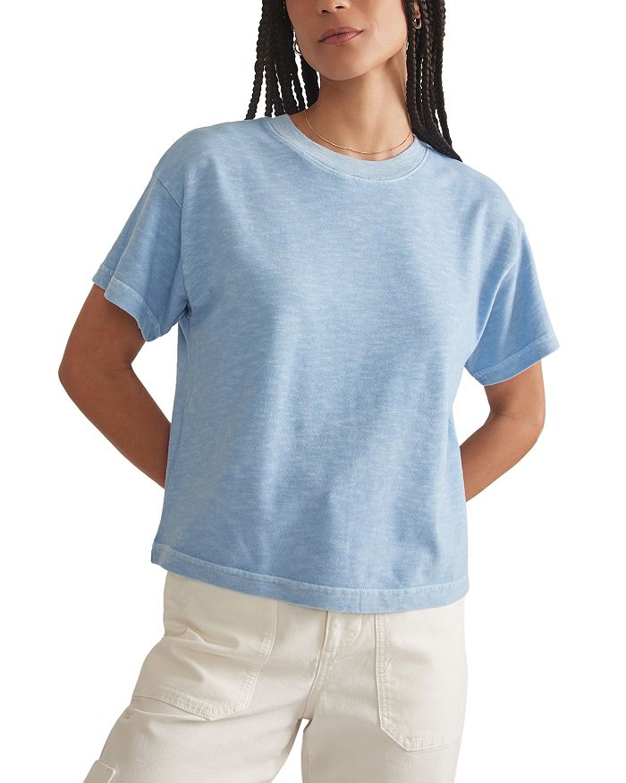 Marine Layer Boxy Cropped Tee | Bloomingdale's