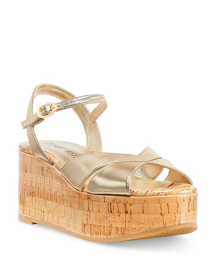 Stuart Weitzman Women's Carmen Mini Wedge Sandals | Bloomingdale's