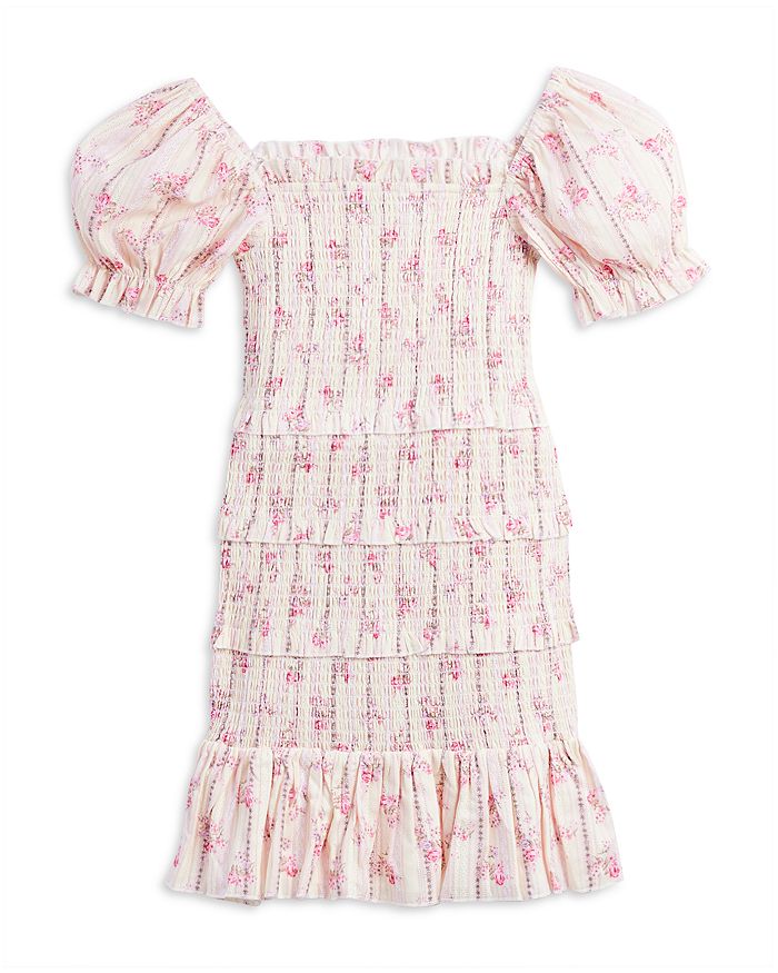 KatieJnyc Girls' Laila Floral Smocked Dress - Big Kid | Bloomingdale's