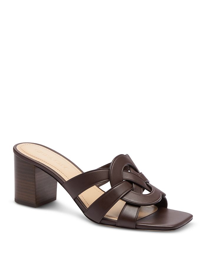 COACH Women's Nikki Leather Sandal | Bloomingdale's