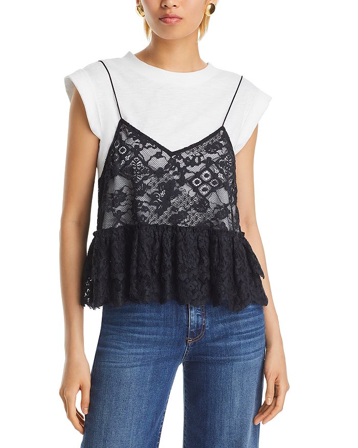 Cinq à Sept Samantha Lace Top | Bloomingdale's