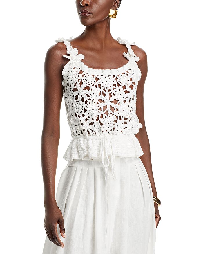 FARM Rio Crochet Top | Bloomingdale's