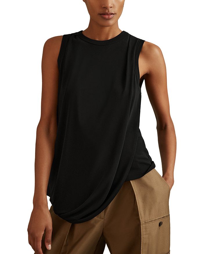 REISS Elva Draped Tank Top | Bloomingdale's