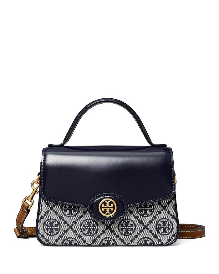 Tory Burch Robinson T Monogram Small Top Handle Bag | Bloomingdale's