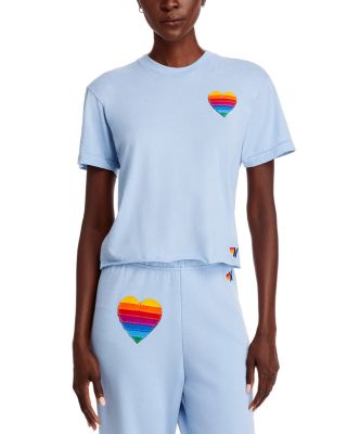 Aviator Nation Rainbow Patch Tee | Bloomingdale's