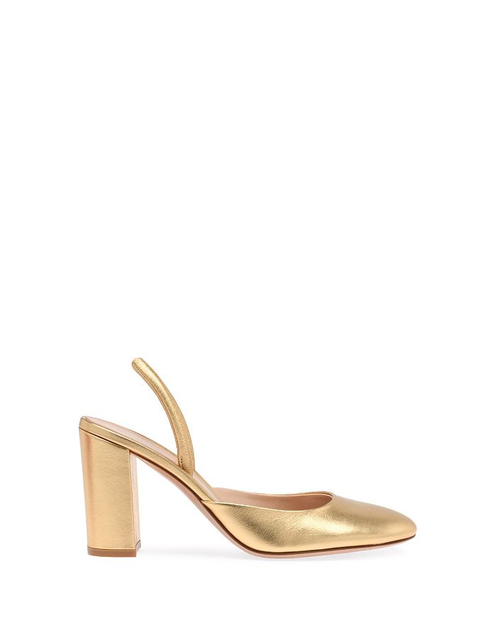 Gianvito Rossi Women's Tivoli 85 Round Toe Slingback Pumps | Bloomingdale's