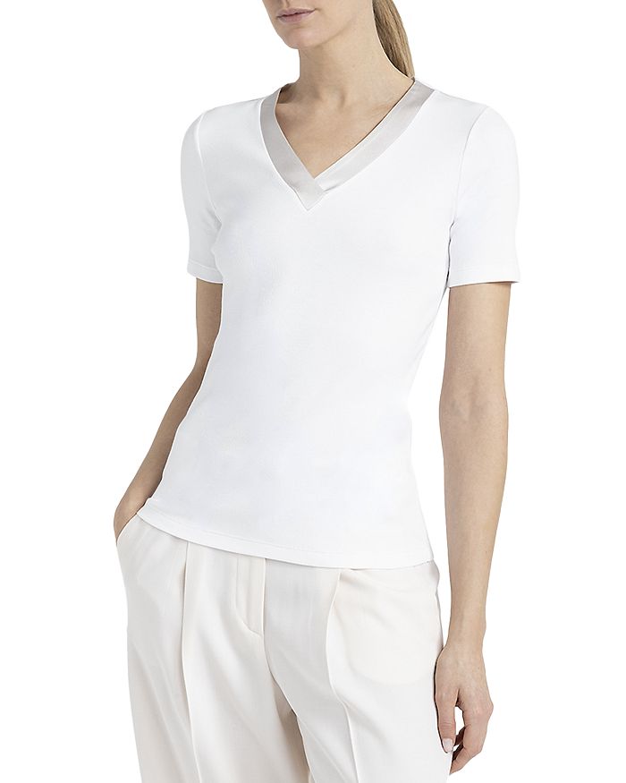 Peserico Contrast Trim Top | Bloomingdale's