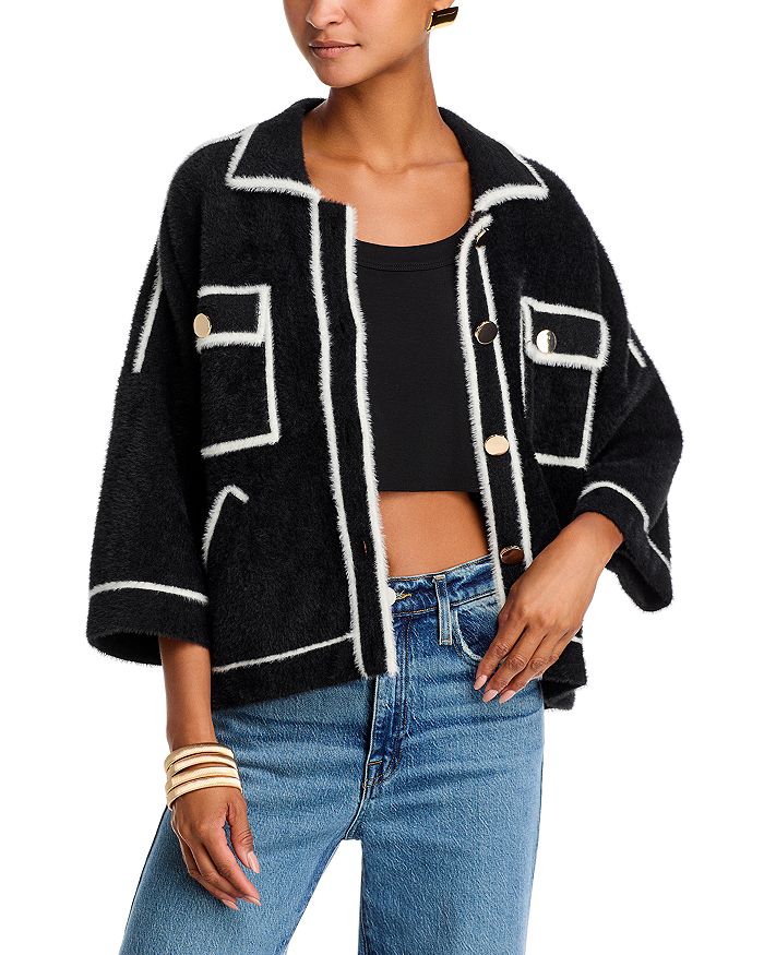 Essentiel Antwerp Contrast Trim Cardigan | Bloomingdale's