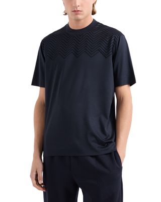 Click here for Emporio Armani Chevron Flocked Tee prices