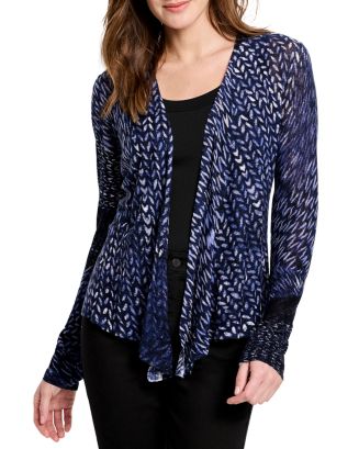 NIC+ZOE Indigo Dash $ Wau Cardigan | Bloomingdale's