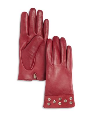 Click here for Bloomingdales Grommet Cashmere Lined Leather Glove... prices