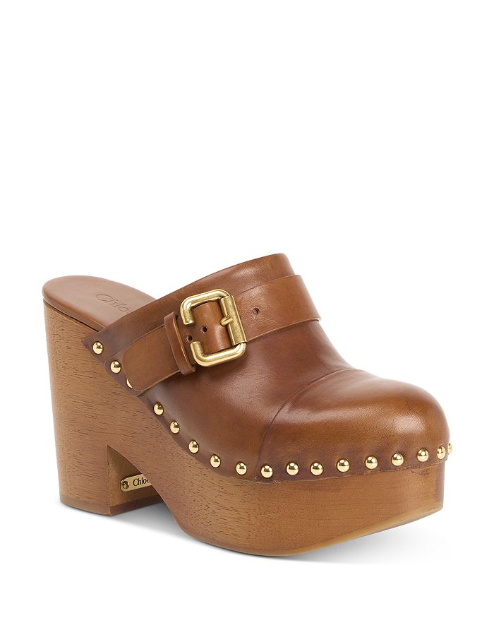 Chloé Women's Jeannette Studded Clogs | Bloomingdale's