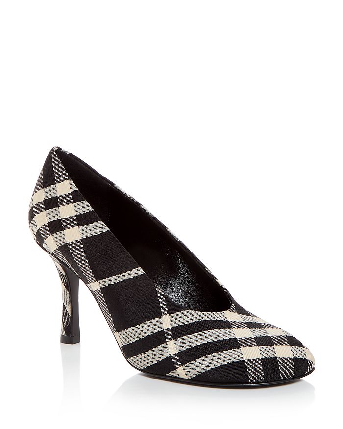 Burberry Women's Check Baby Pumps | Bloomingdale's