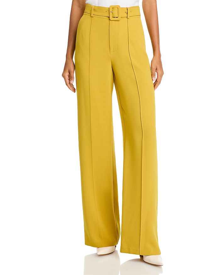 Cinq à Sept Ester Belted Wide Leg Pants | Bloomingdale's