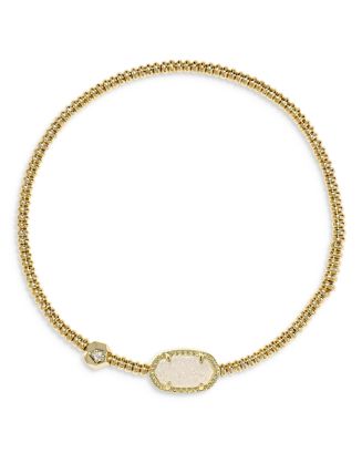 Kendra Scott Grayson Crushed Gemstone Charm Beaded Stretch Bracelet in ...