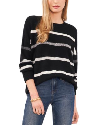 Click here for Vince Camuto Sequinned Striped Sweater prices