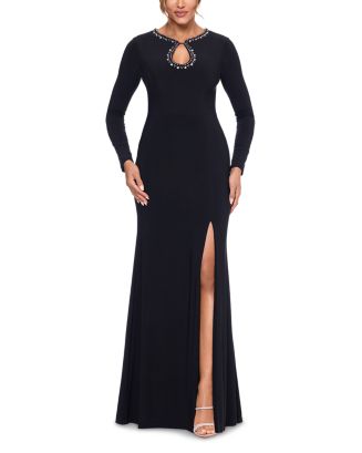 AQUA Embellished Keyhole Gown - Exclusive | Bloomingdale's Women