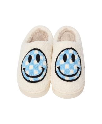 Click here for Malibu Sugar Girls Plush Checkered Happy Face Slip... prices