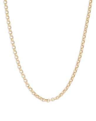 Adina Reyter 14K Yellow Gold Round Cable Link Chain Necklace, 17-18 ...