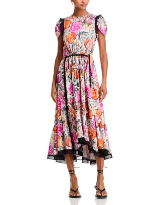 3.1 Phillip Lim Floral Collage Soft Tulip Dress | Bloomingdale's Women