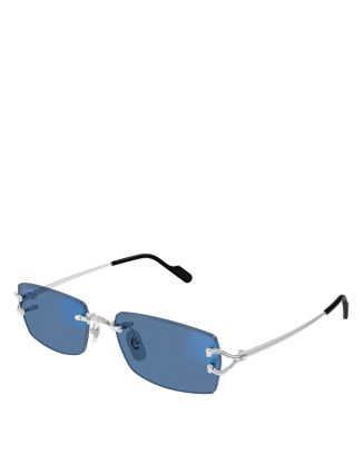 Cartier C Decor Rectangle Sunglasses, 56mm | Bloomingdale's