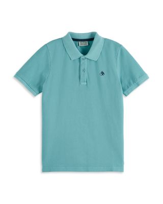 Click here for Scotch & Soda Boys Garment Dyed Pique Polo - Littl... prices