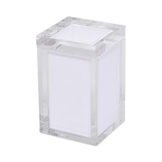 Tizo Lucite Canister Box, White | Bloomingdale's Home